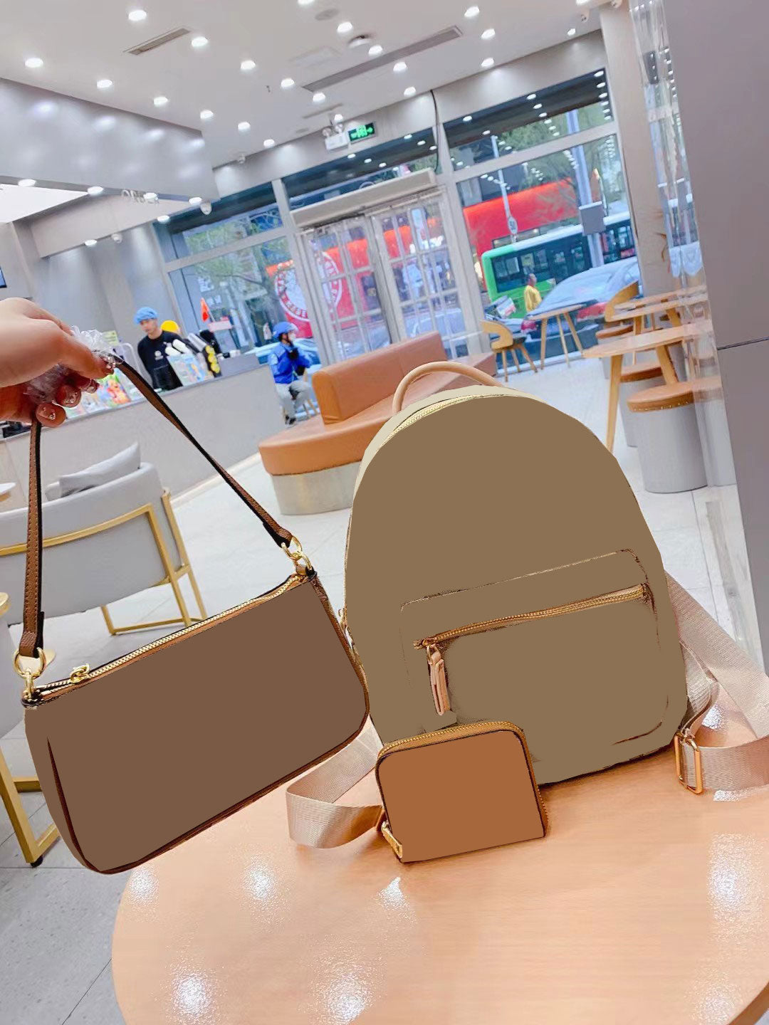 Women backpack 3pcs sets – Konhill Boutique