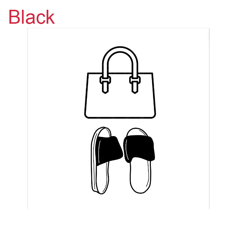 Velcro Slippers & Bag Set – Konhill Boutique